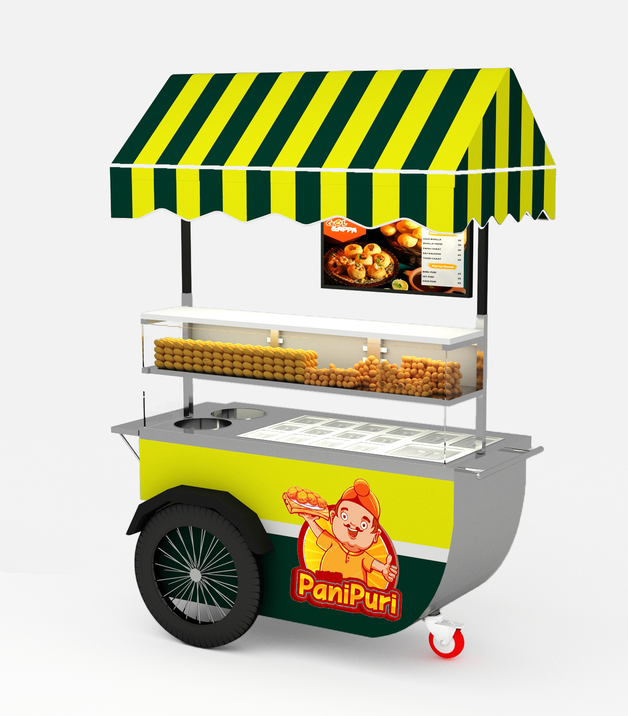 Chat cart | food cart | fancy food cart
